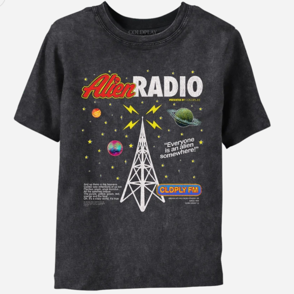 Coldplay Music Of The Spheres Tour Shirt Alien Radio … - Gem